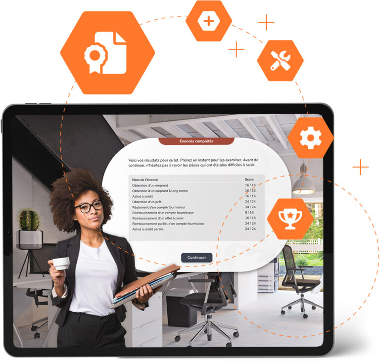 Simulation immersive en comptabilité financière | Praxar