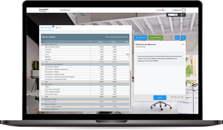 Simulation immersive en comptabilité financière | Praxar